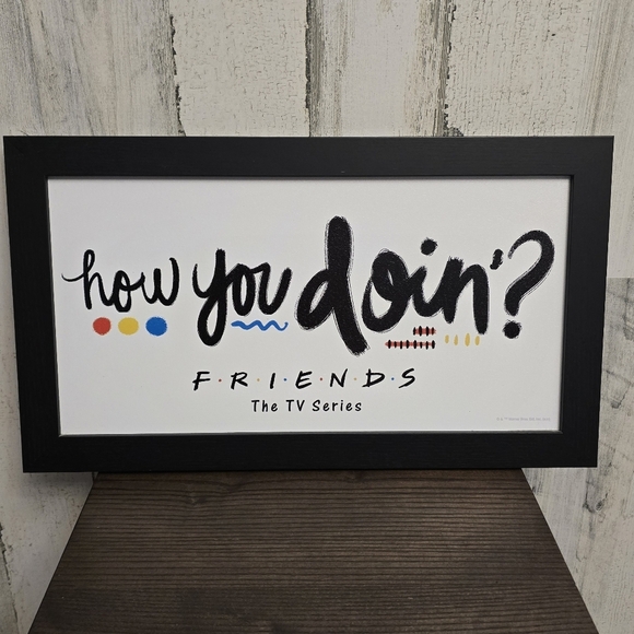 Warner Bros. | Wall Decor | Friends Tv Show Wall Art Black Frame How ...